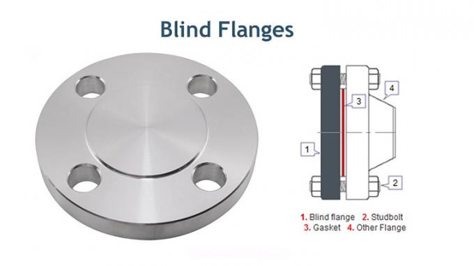 Concentric Serrated Finish Titanium DN 600 Blind Pipe Flanges