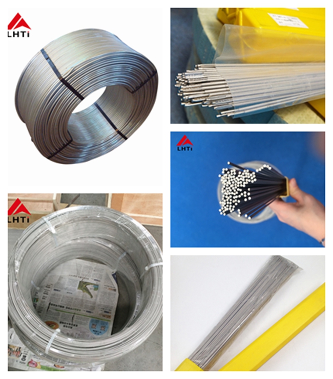 AWS A5.16 ErTi-7 Titanium Filler Wire , TIG Titanium Welding Rod 2mm 2.6mm 3.2mm