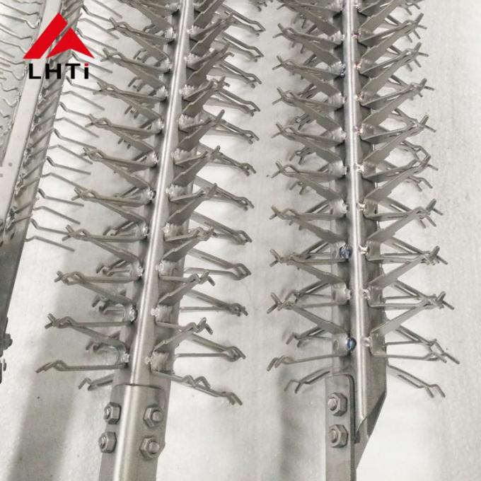 Polished Surface Titanium Anodizing Jigs Customized Gr1 Gr2