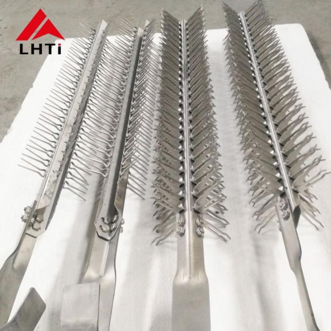 Polished Surface Titanium Anodizing Jigs Customized Gr1 Gr2