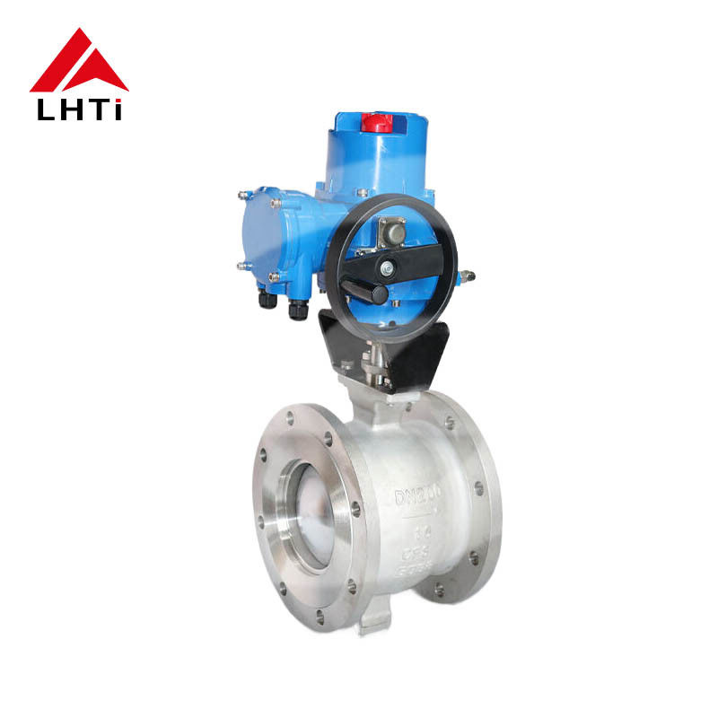 Titanium Electric V-Port Ball Valves Gr1 Gr2 8 Inch Ball Valve Class ...