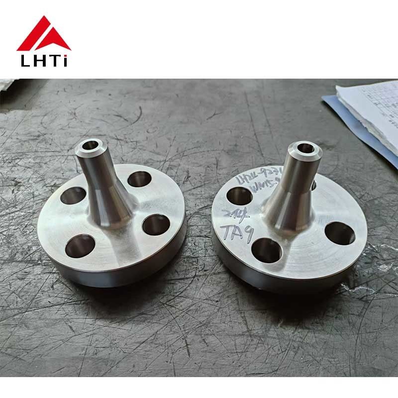 ASTM B381 Titanium Grade 2 Long Weld Neck Flange Titanium Flange RFWN in Industrial Piping System