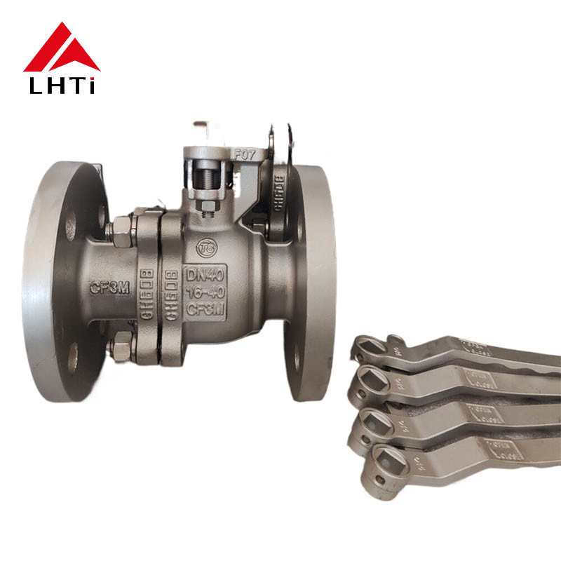 ASME Gr5 Gr7 Two Way Ball Valve Titanium Industrial Ball Valve High ...