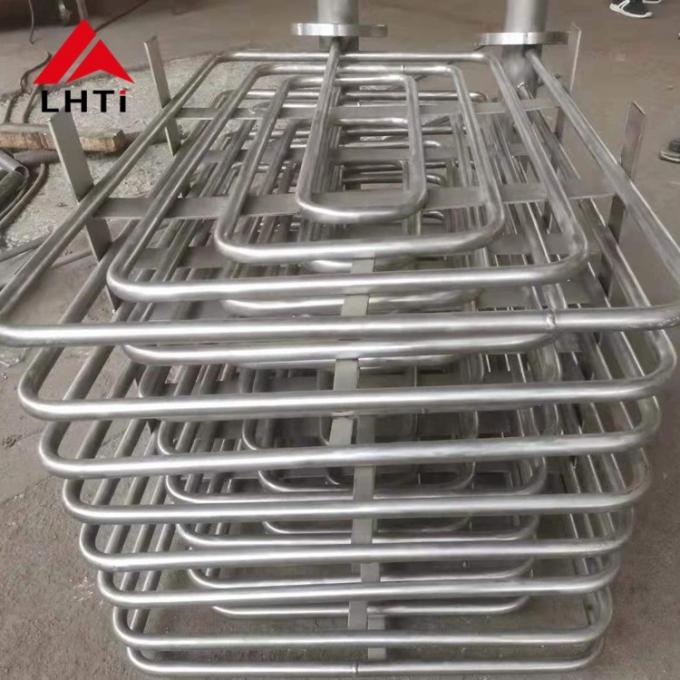 Spiral Double Titanium Tube Heat Exchangers Coil Evaporator